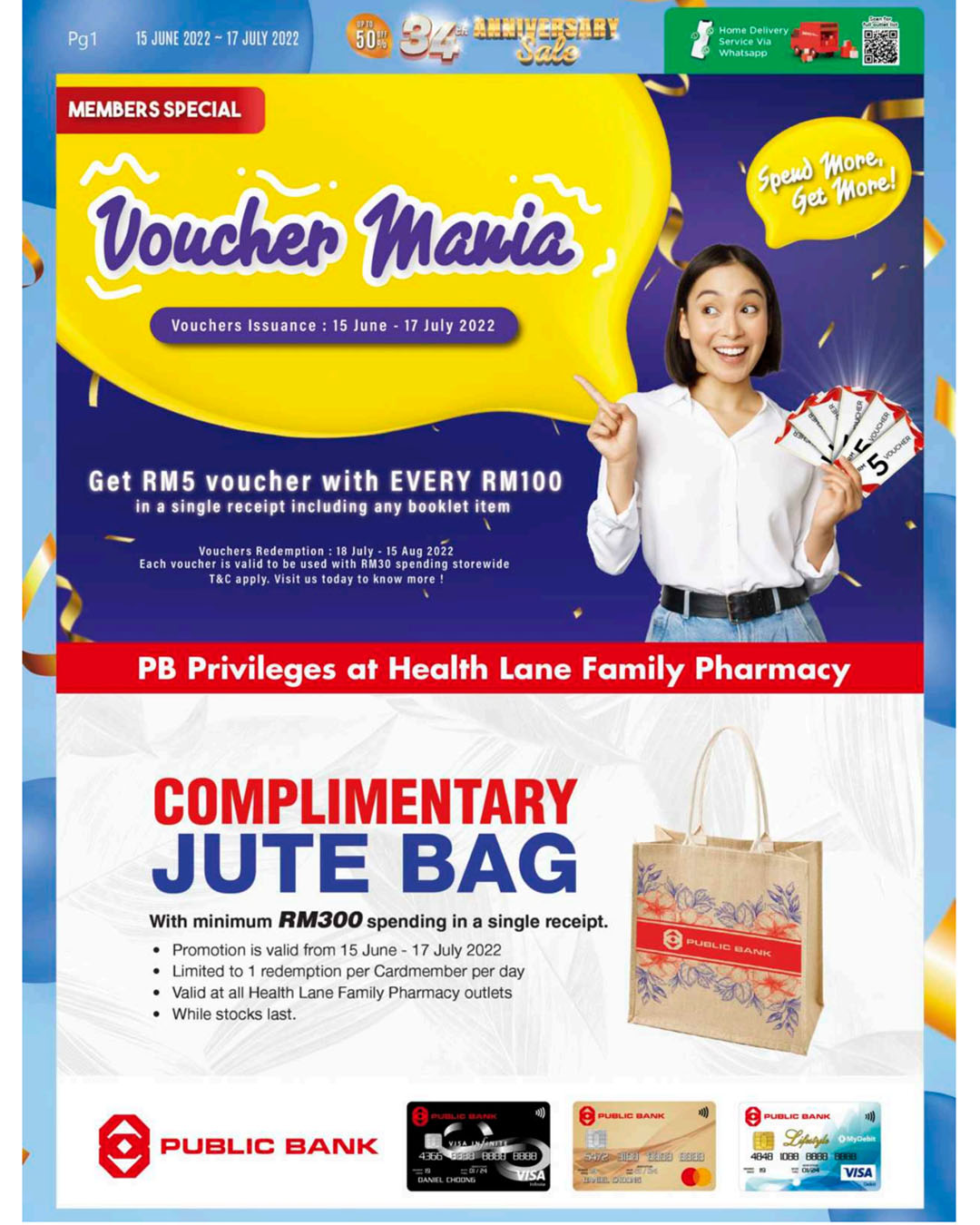 Health Lane Family Pharmacy 34th Anniversary Sales – One Shamelin Mall