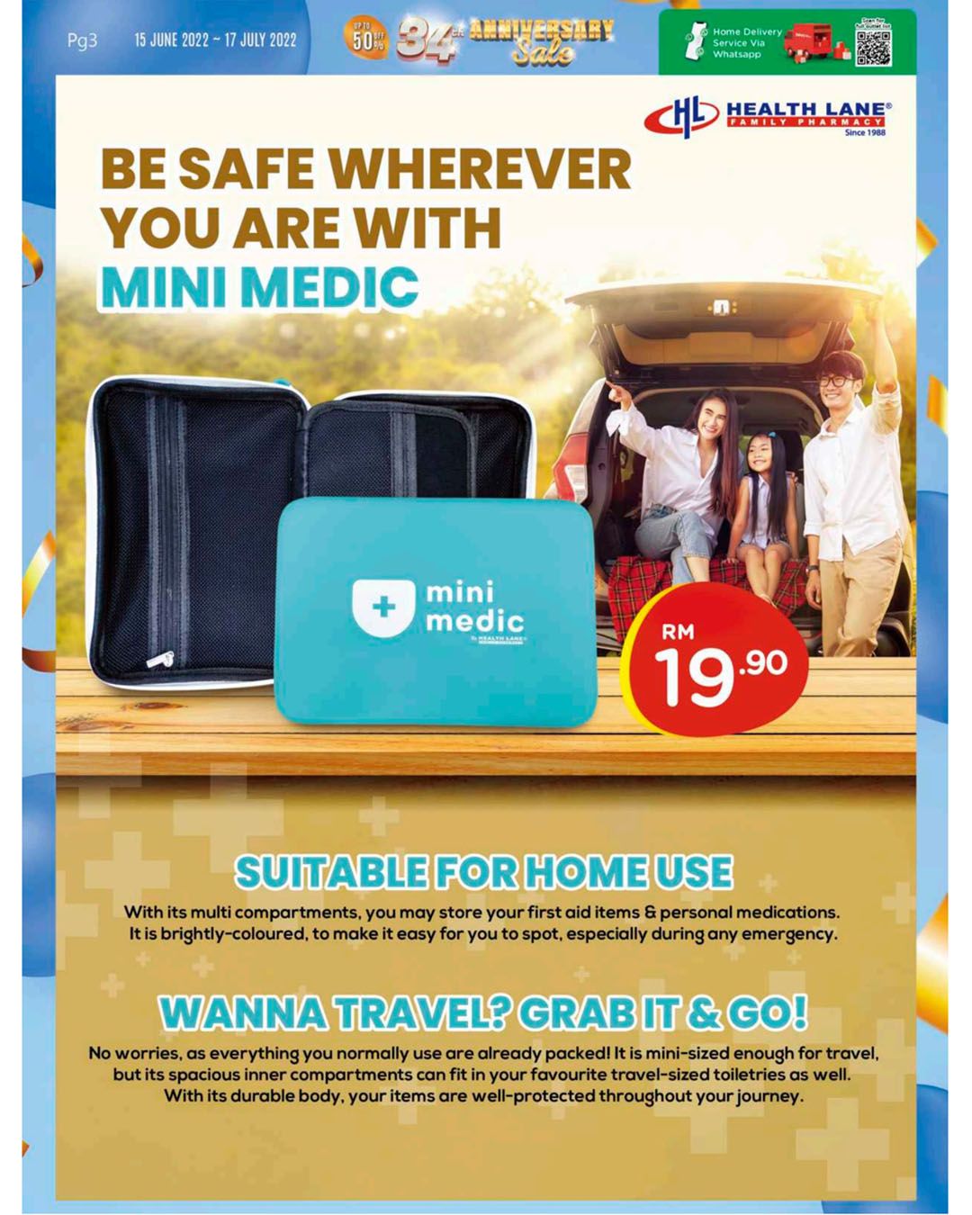 Health Lane Family Pharmacy 34th Anniversary Sales – One Shamelin Mall