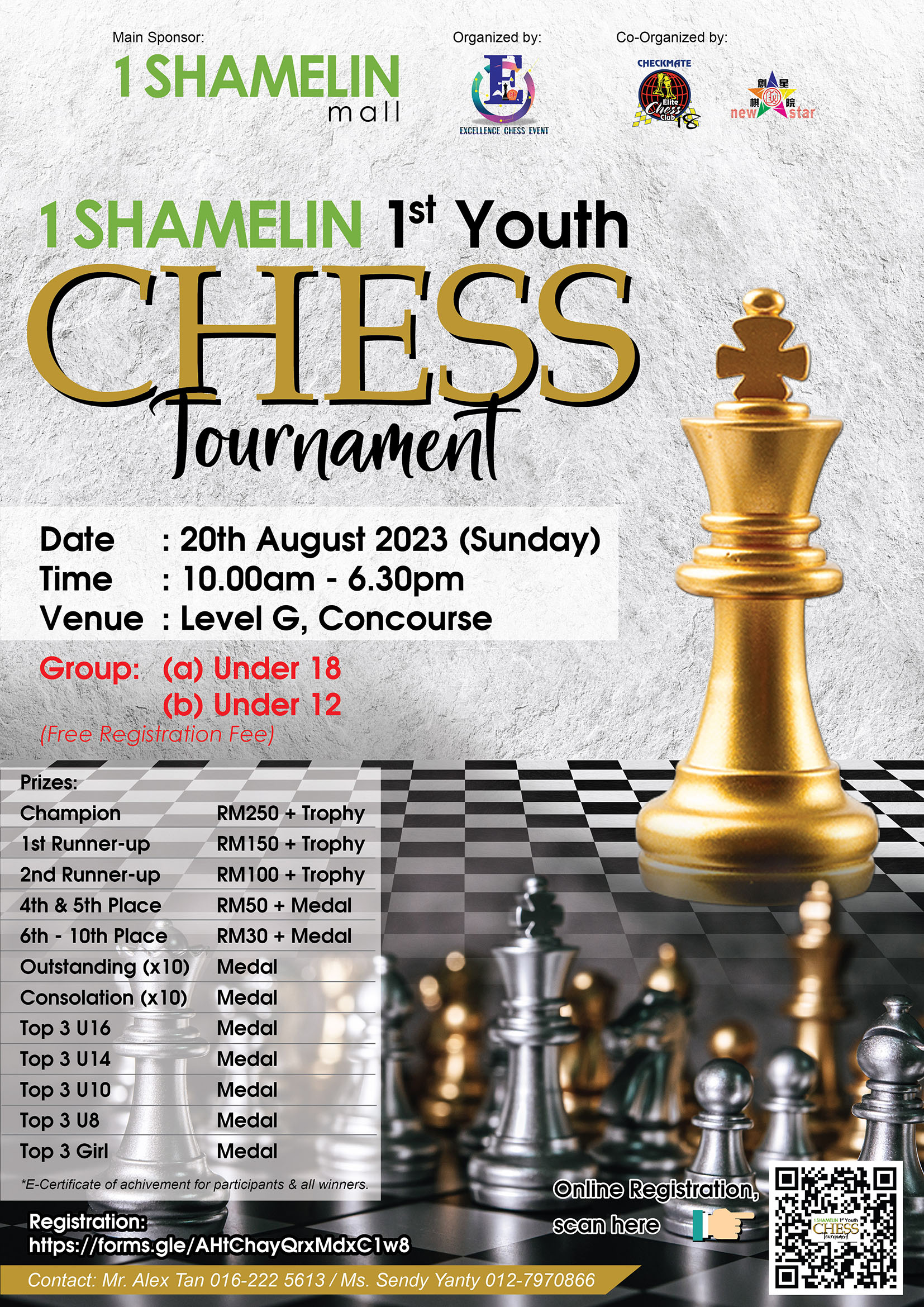 1 Shamelin 1st Youth Chess Tournament – One Shamelin Mall